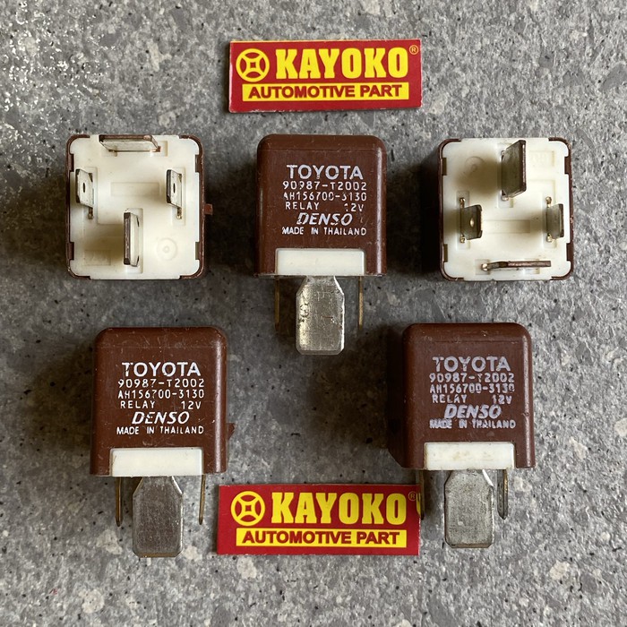 Relay 12v K4 90987-T2002 Toyota inova/Avanza/Yarris/ Rino ht/ | Shopee ...