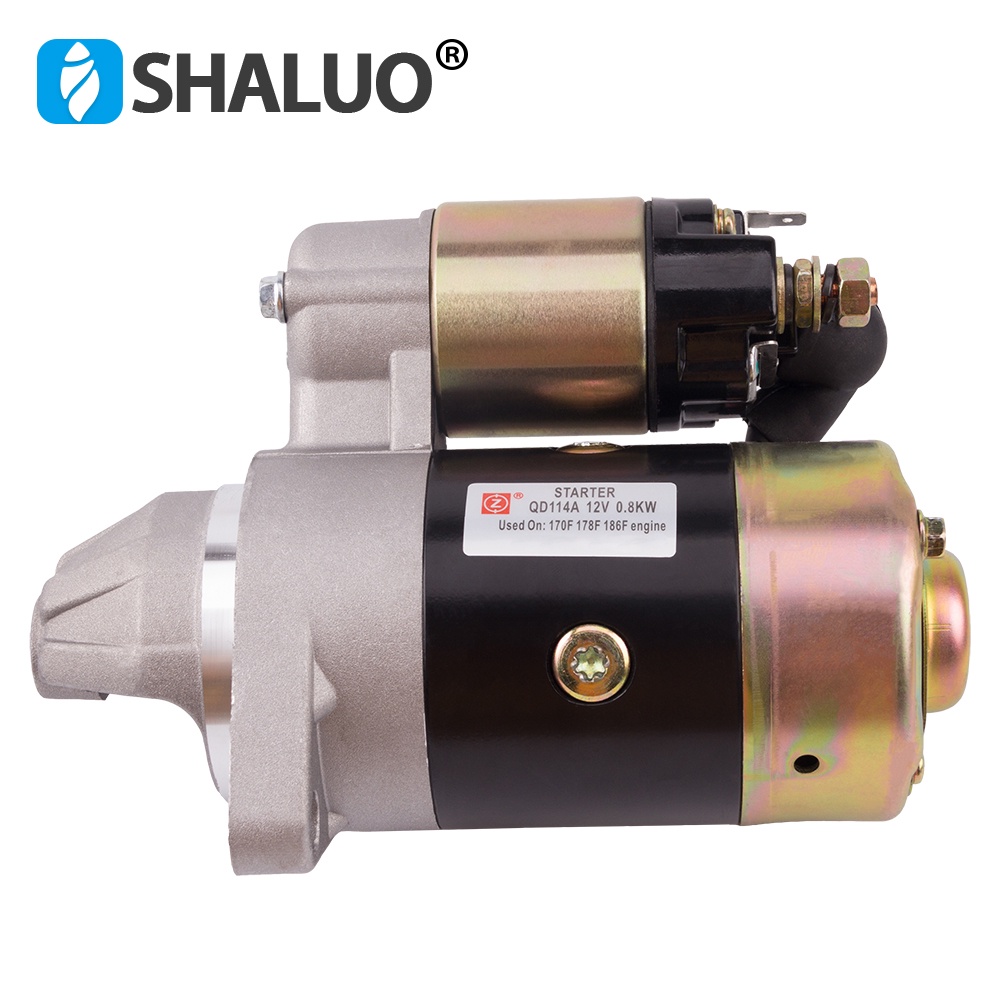 QD114A Diesel Engine Motor Starter 12V 0.8KW Copper Used On 170F 178F ...