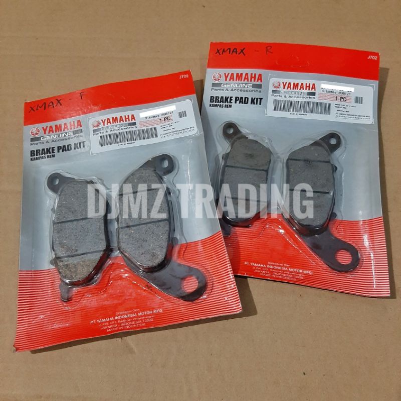 Yamaha Genuine XMAX BRAKE PAD KIT Front & Rear (original) | Shopee ...