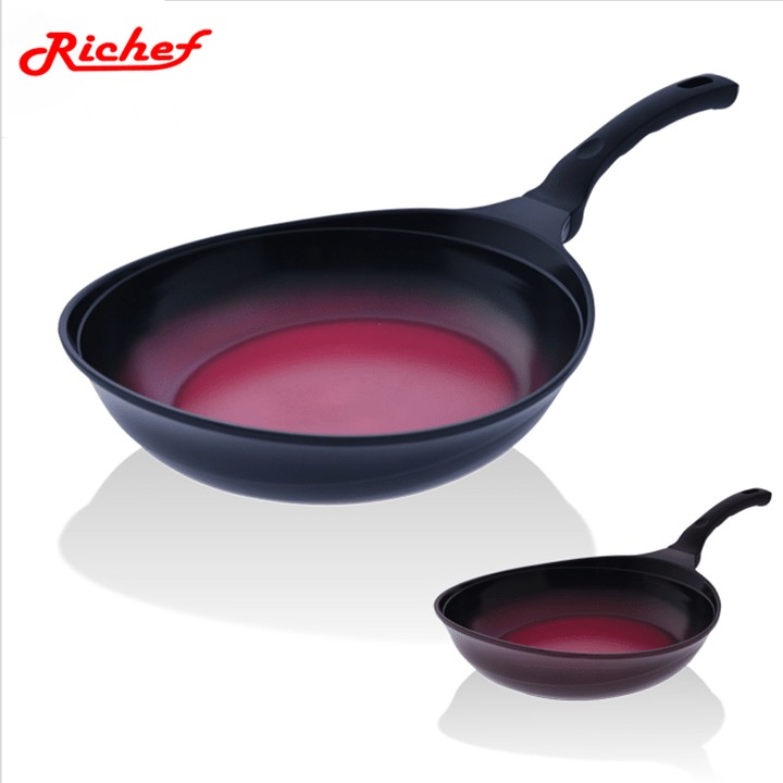 Chameleon 7-layer ceramic pan - Flat stir-fry pan from size 28cm ...