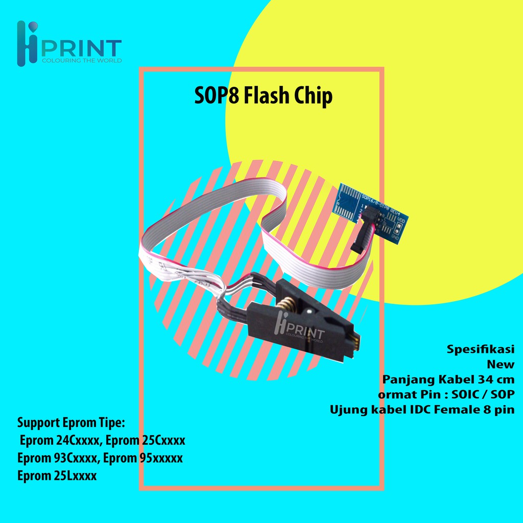 SOP8 Flash Chip, IC Test Clip IC Eprom Eeprom BIOS ROM, Socket ...