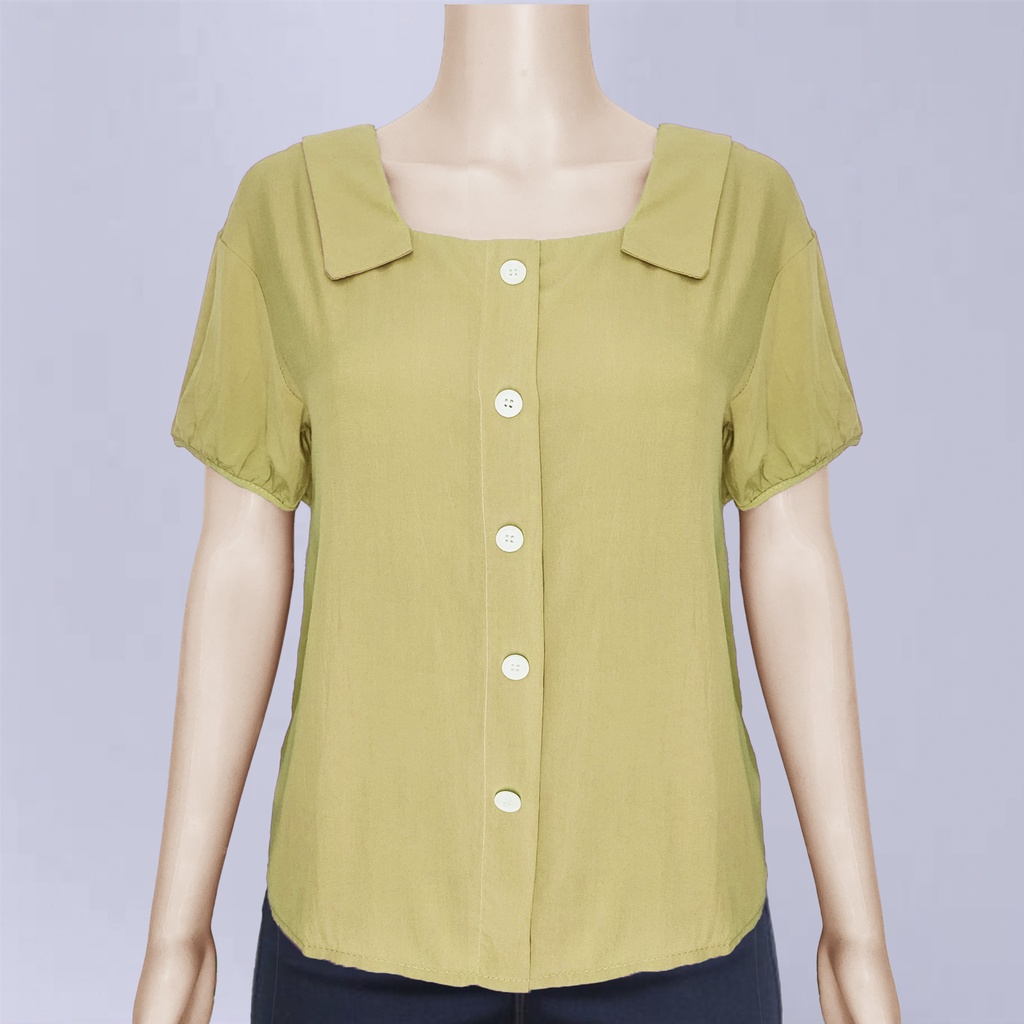 Pink Laine Boutique Lady's Cotton Formal Attire Office Blouse for Women ...