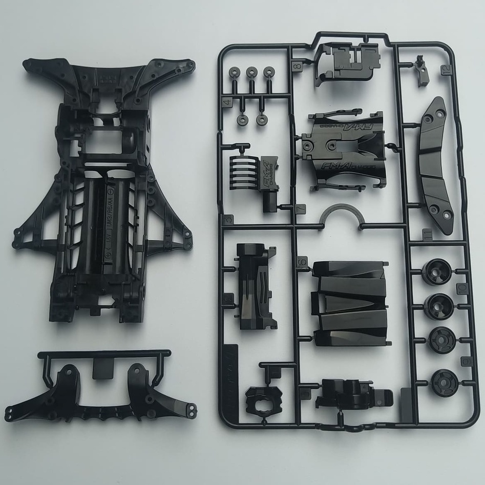 Tamiya FMA Chassis Set Black Reinforce (PC-ABS) Parts Out | Shopee ...