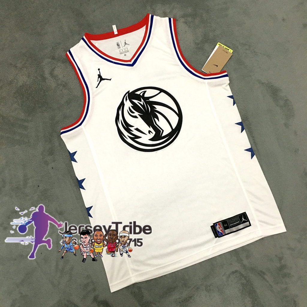 2019 NBA All Star Dallas Mavericks #41 Dirk Nowitzki Jersey Black White ...