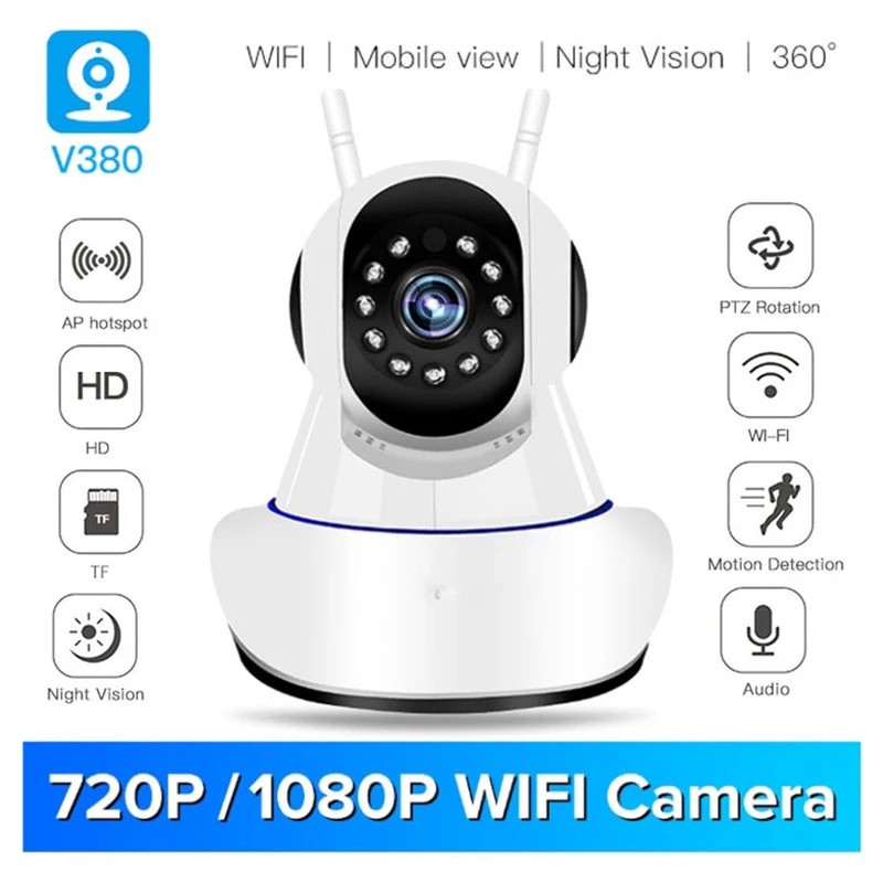 CCTV Camera 360 degree panoramic WIFI wireless HD CCTV camera | Shopee ...