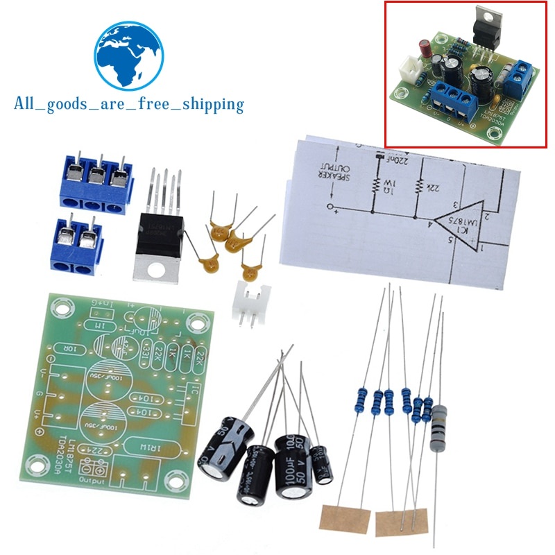 LM1875T mono boom level power 30W amplifier board speaker power amplifier PCB production DIY kit ...