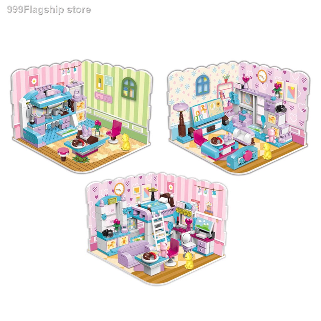 factoryEnlightenment assembled puzzle Lego blocks fit girl play house ...