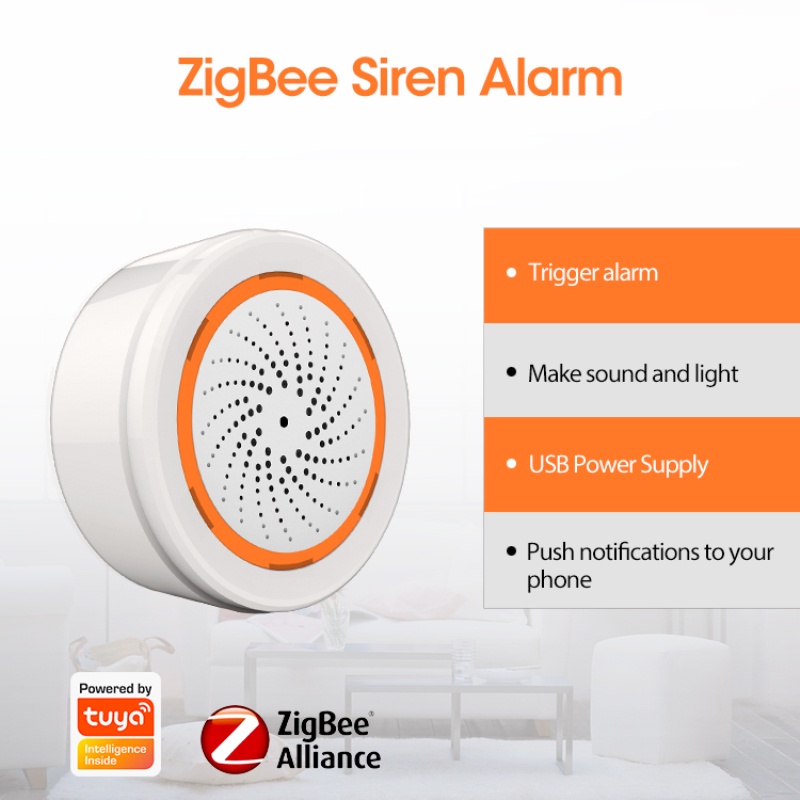 Tuya Zigbee 3.0 Smart Sound Light Sensor NEO Built-in Siren Alarm 3 in ...