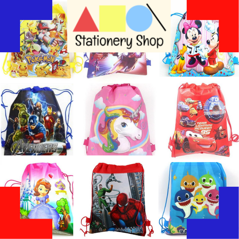 Fabric Drawstring Backpack Econic Loot Bag Goodies Children Unicorn ...