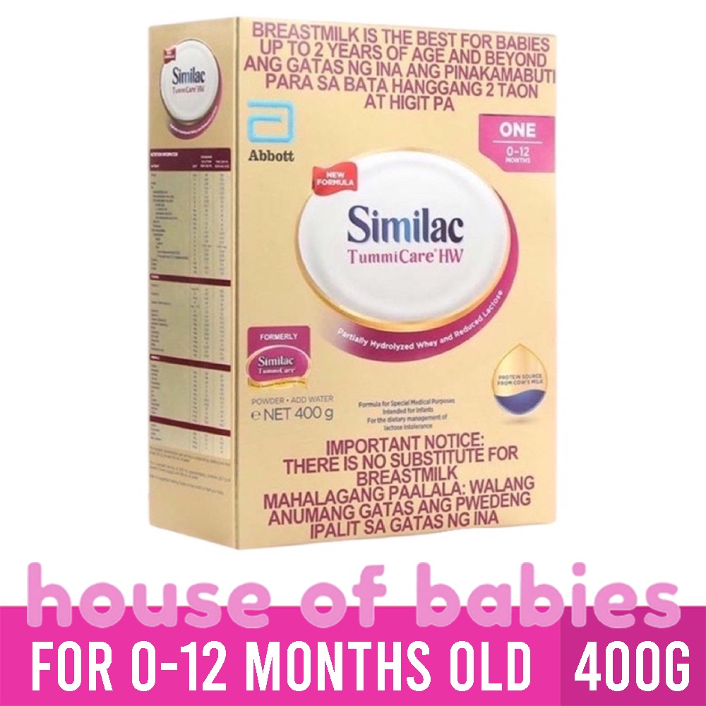 Similac TummiCare HW One 400g for 0-12 Months Old Infant Formula ...