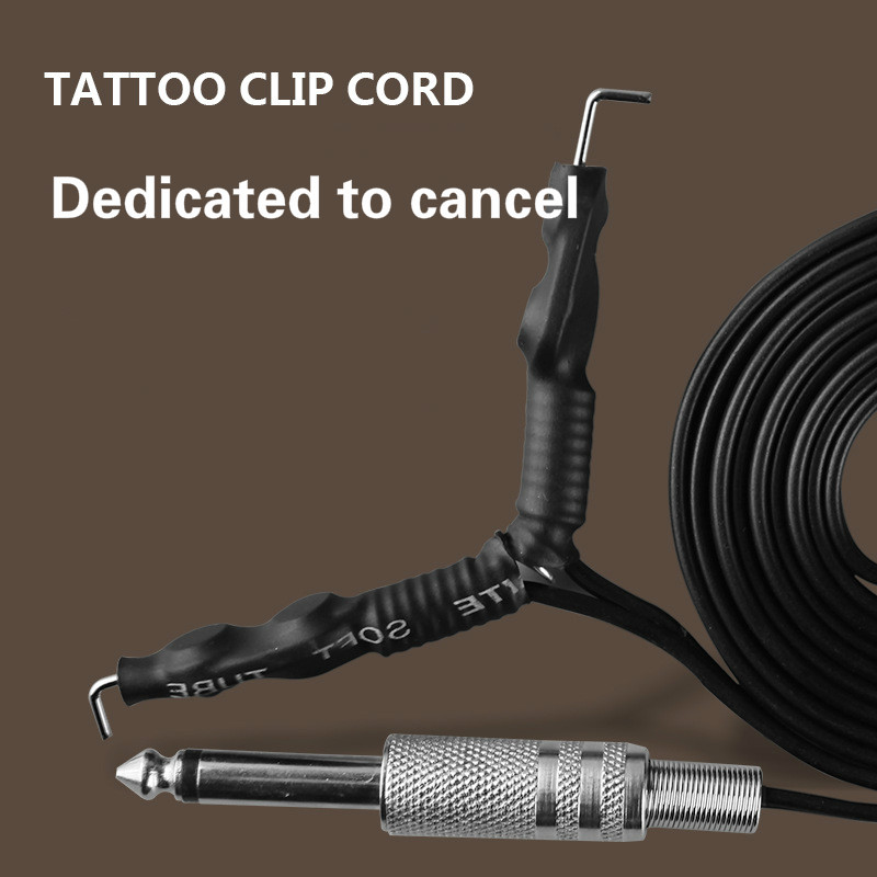 1.8M Tattoo Clip Cord Hook Line Power Tattoo Cable Tattoo Machine Foot ...
