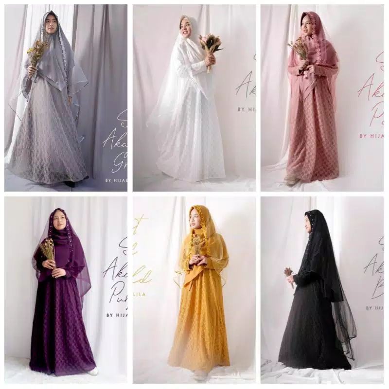 Set Akad/dress/dress nikah by Hijab Alila | Shopee Philippines
