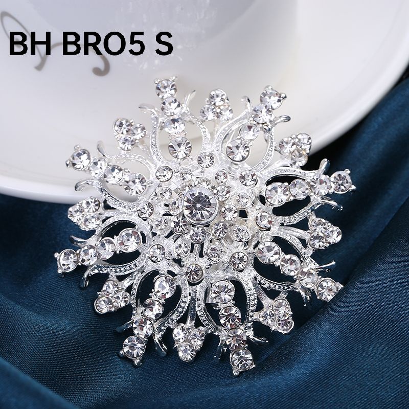 Gown Brooch Wedding Dress Pin Elegant Rhine Stones Crystals Shiny Bling ...