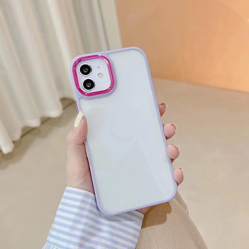 OPPO Plating Clear acrylic phone case A3S A5S A15 A15S A16 A16S A16K A54 A55 A76 A96 A94 A35 ...