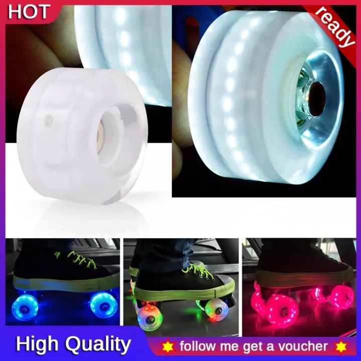 Ultra Low Price 1pcs Luminous Light Up Roller Skate Wheels with ...