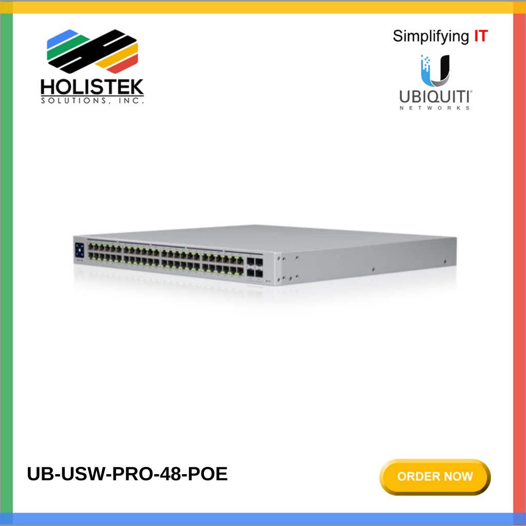 Ubiquiti UniFi Pro PoE 48-Port Gigabit Managed PoE Network Switch with SFP+ (UB-USW-PRO-48-POE ...
