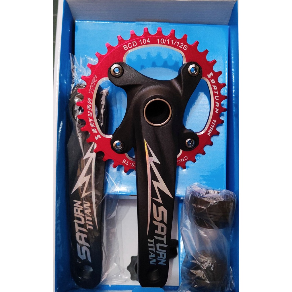 AEROIC / SATURN Bike MTB Hollowtech Crankset 34T/36T Crank Bicycle Crank 1x 1by Crankset ...