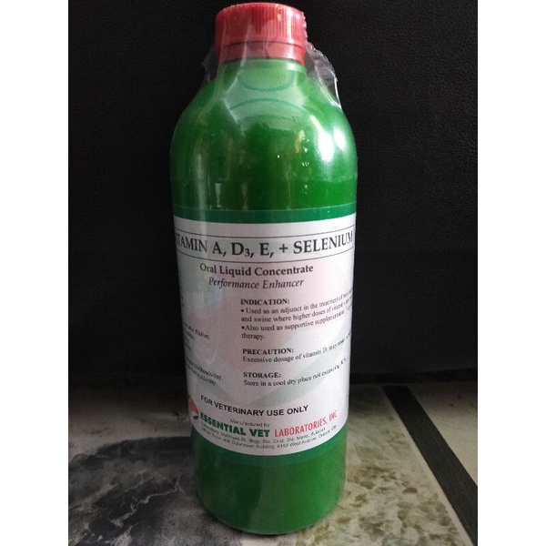 VITAMIN ADE+SELENIUM | ESSENTIAL VET 1 LITER | Shopee Philippines