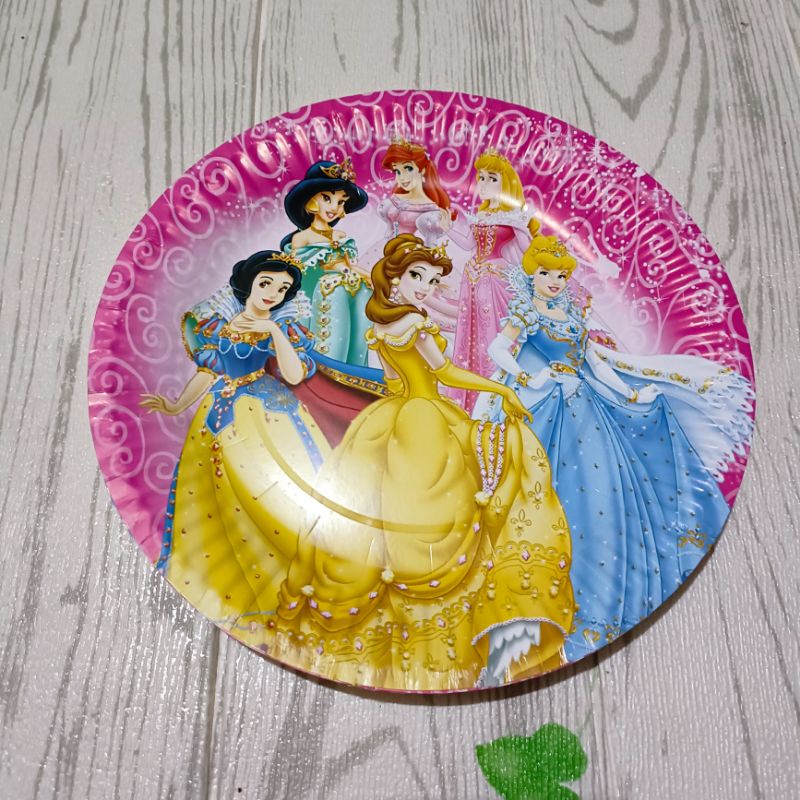 [DV88] Disney Princess Paper Plate (10pcs per pack) | Shopee Philippines