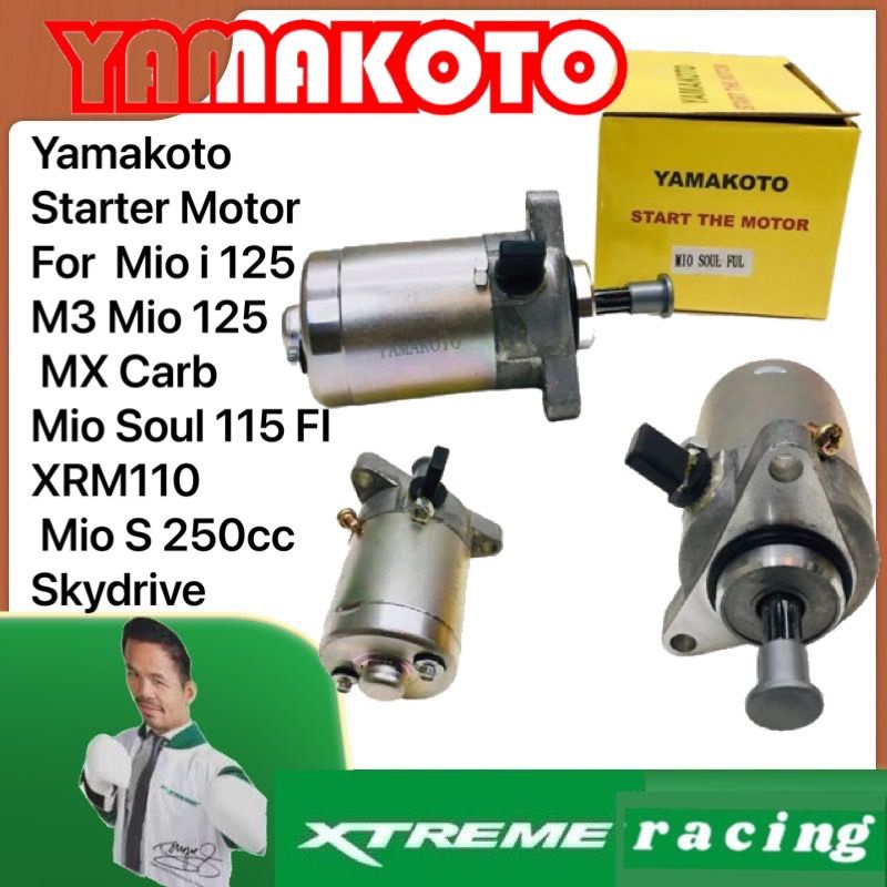 Yamakoto Starter Motor For Mio i 125 M3 Mio 125 MX Carb Mio Soul 115 FI ...
