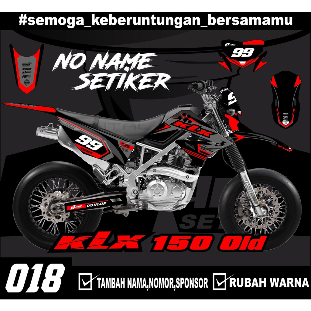 KLX 150 OLD- (018) minimalist Fullbody decal Sticker - KLX Trail ...