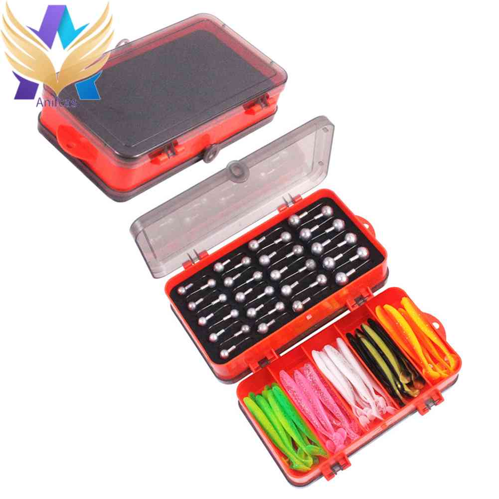 Crank Jig Head Hook Set Fishing Jig Lure Soft Bait Fishing Gear ...