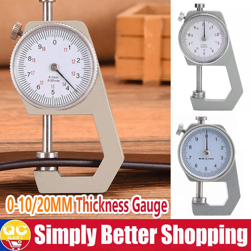 0-10MM/0-20MM Dial Thickness Gauge Leather Paper Thickness Tester For ...