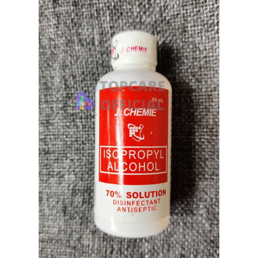 Isopropyl Alcohol 70%, J.CHEMIE 60ml. | Shopee Philippines