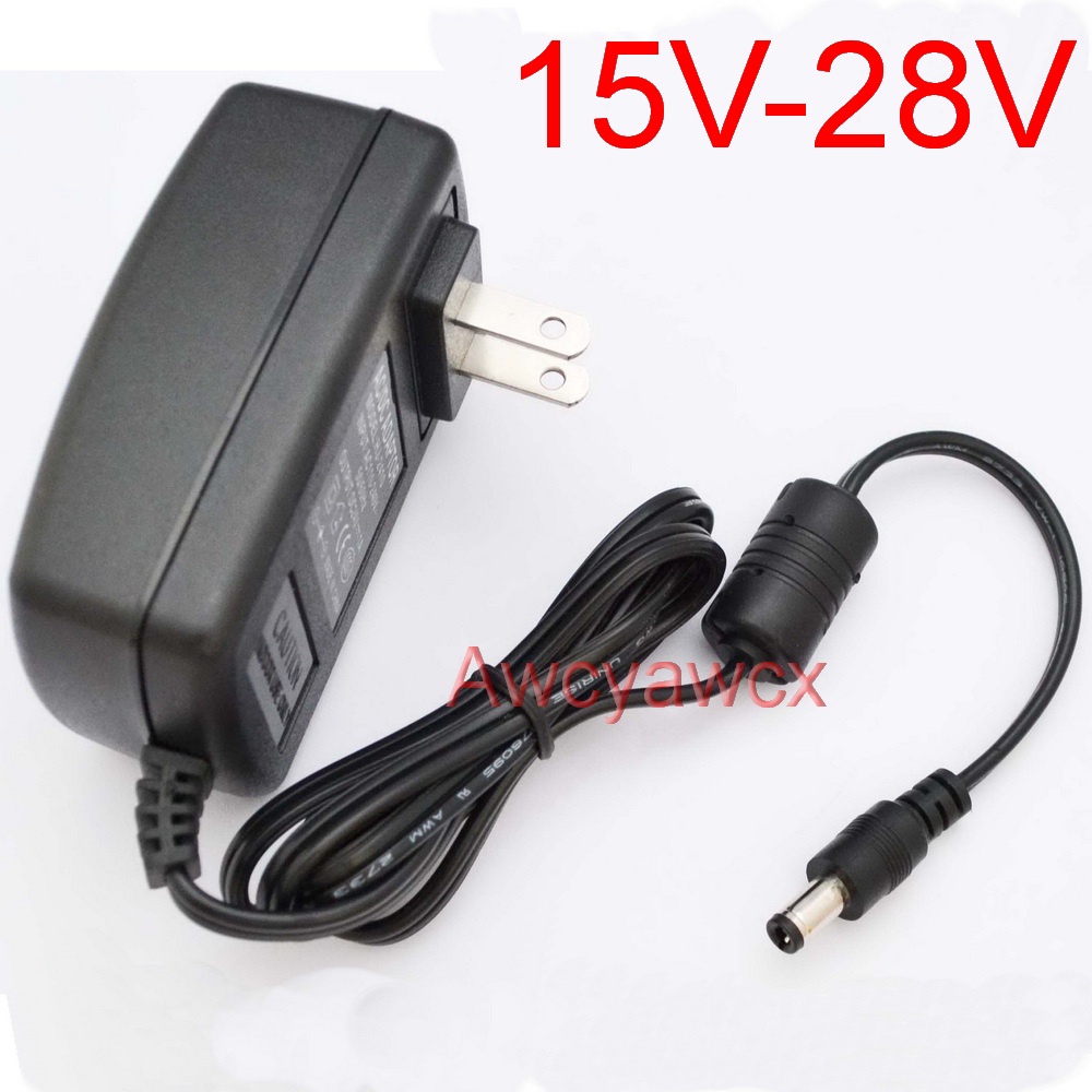 AC adapter DC 15V 16V 17V 18V 19V 20V 21V 22V 23V 24V 25V 26V 27V 28V ...
