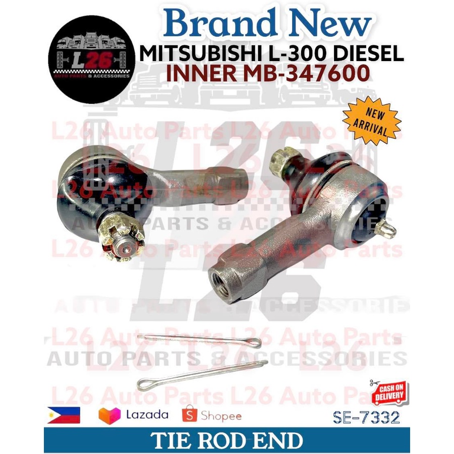 Mitsubishi L-300 Diesel TIE ROD END inner SE-7332 MB-347600 (2PIECES ...