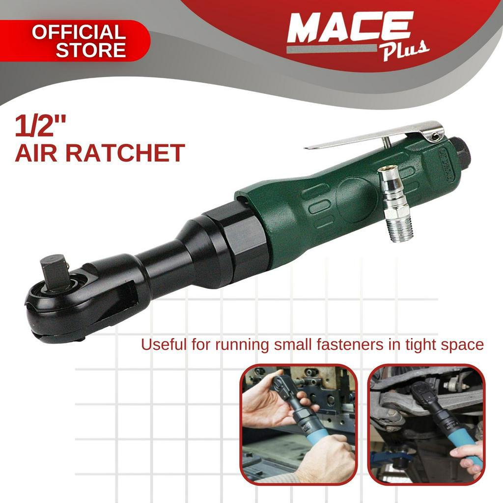 1/2" Inch Air Ratchet Square Head Drive Air Powered Drive Angle Impact ...