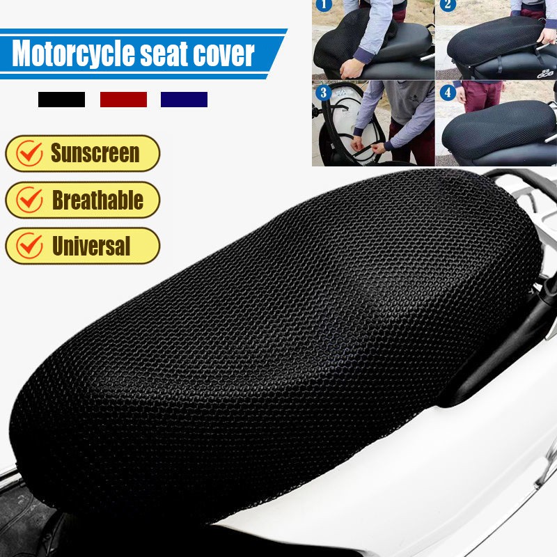 Universal Motorcycle net seat cover mesh breathable motor cushion ...