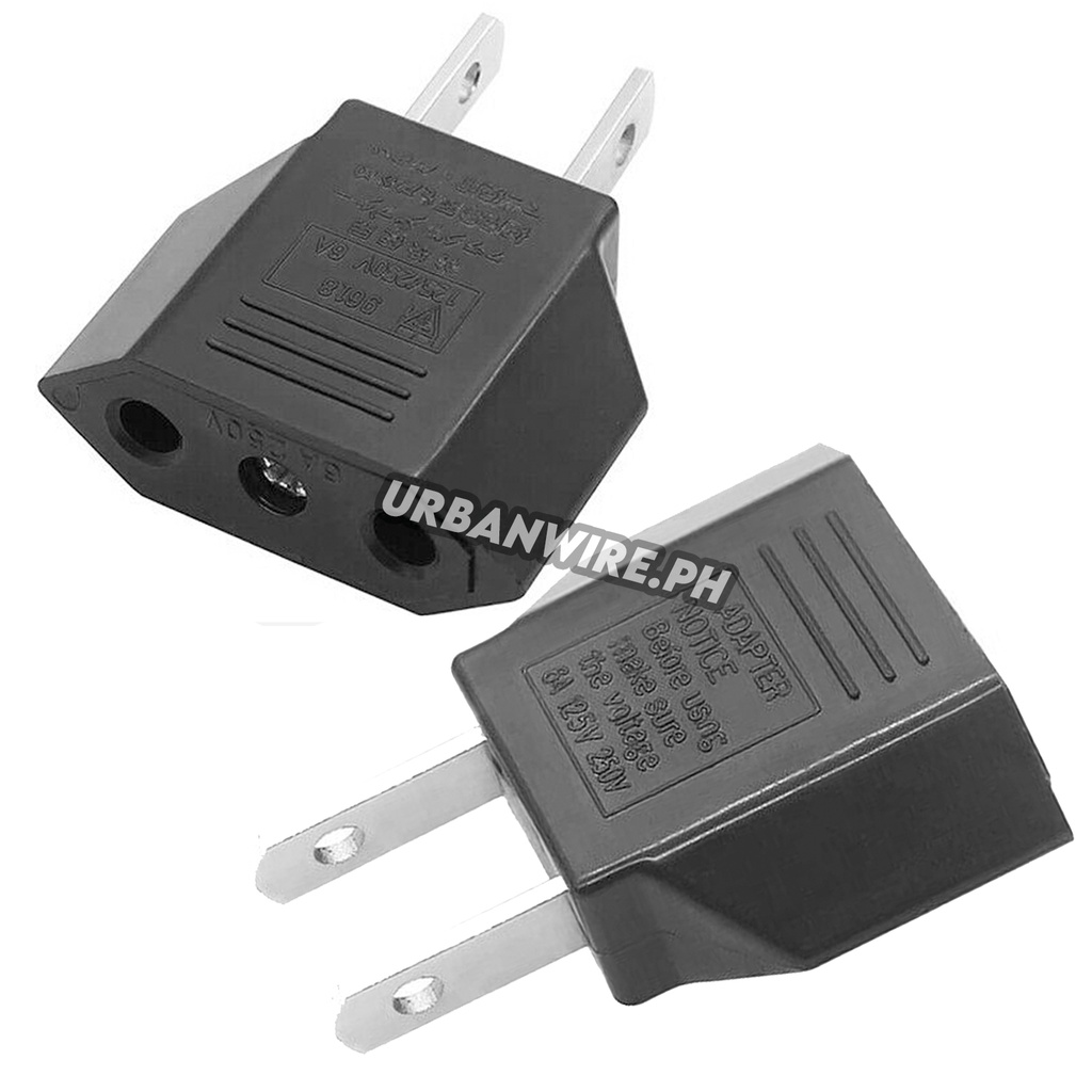 WF Round-to-Flat AC Adapter Plug – Travel / Universal Power Socket ...