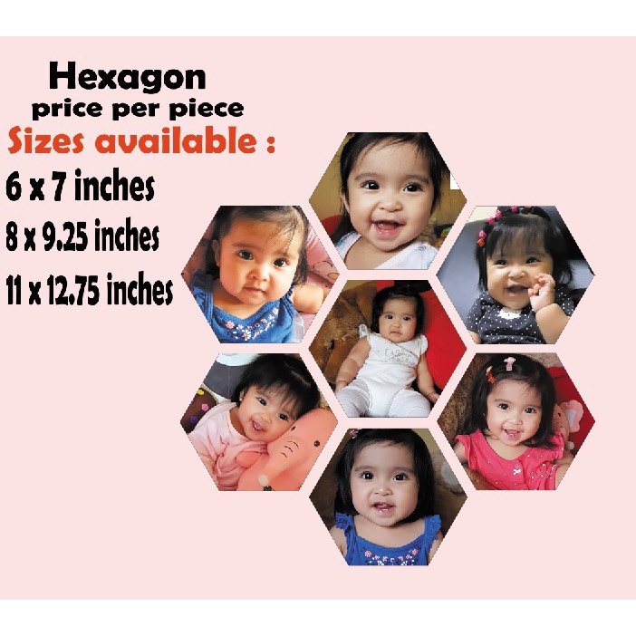 hexagon 6x7 inches 3mm flat | Shopee Philippines