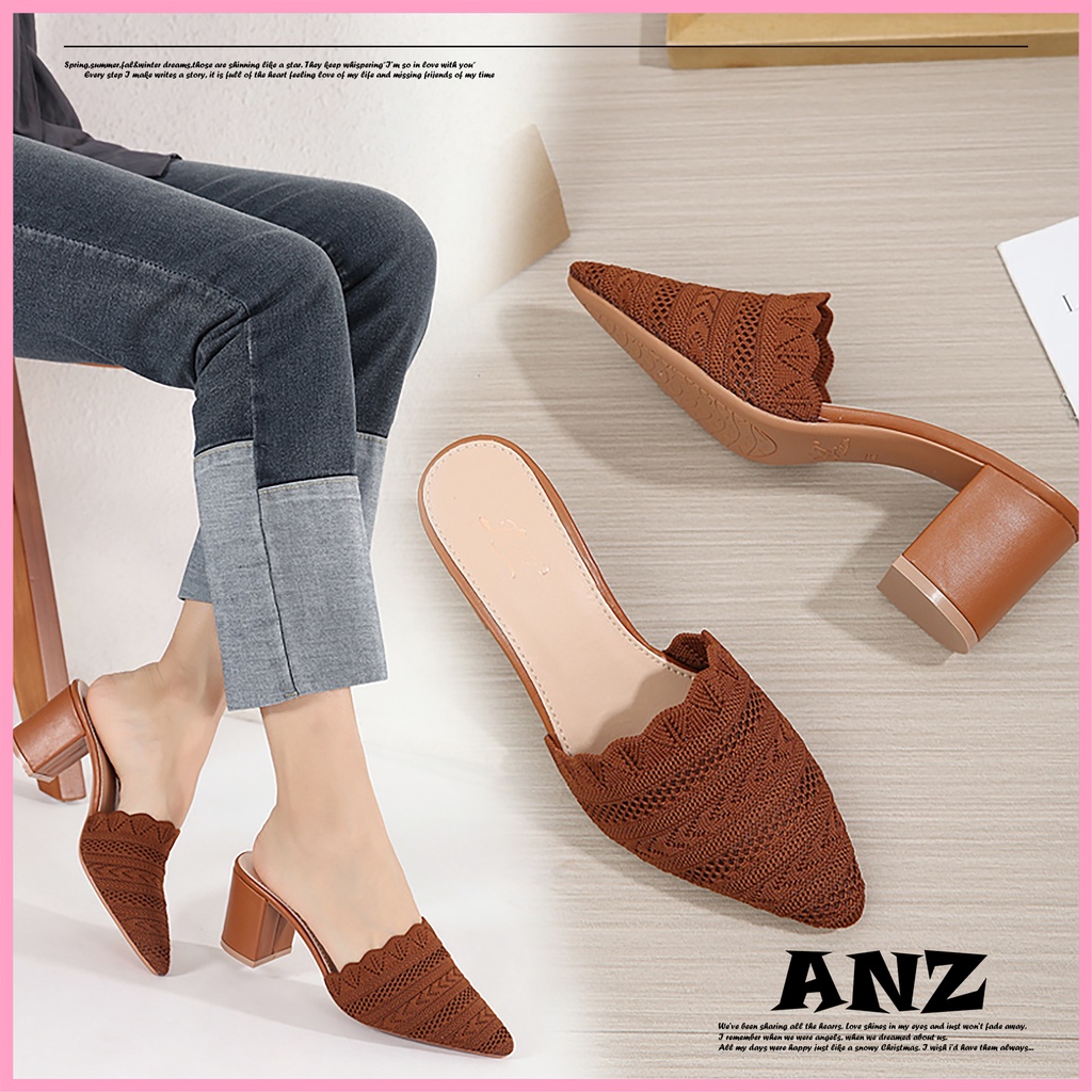 【BEA】Korean Fashion High Heels Slipper Block-Heel 2.5 inch GK-8177 ...