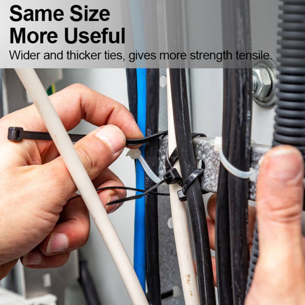 Deli Cable Tie Strap Multipurpose Self-locking Nylon Cable Tie Wire ...