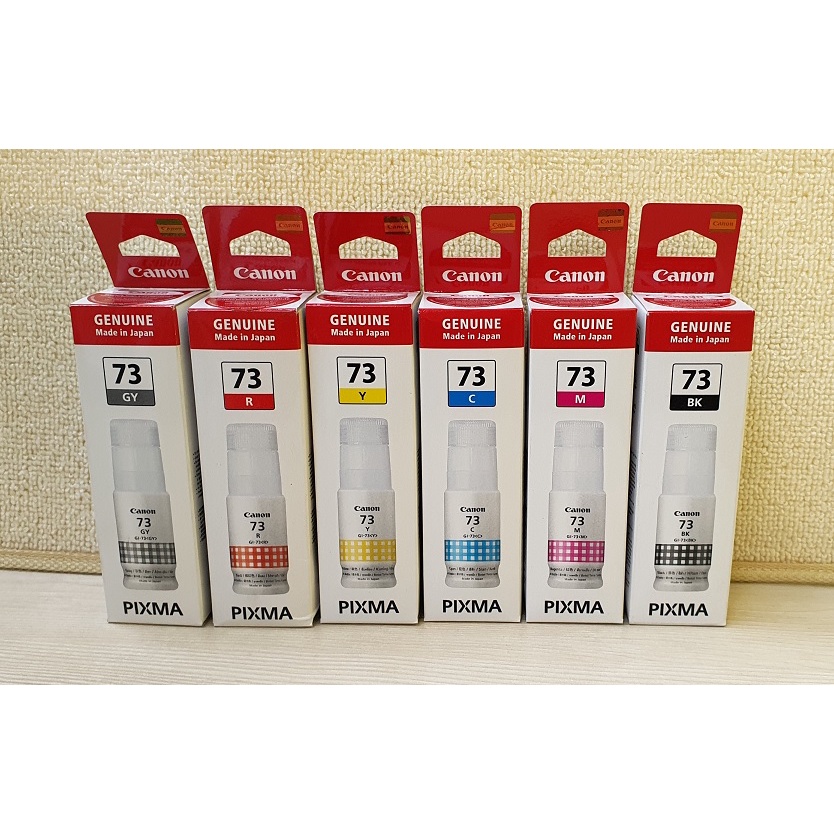 Genuine Canon Pixma 73 Ink GI-73 (Set - Six Colors) for G570 and G670 | Shopee Philippines