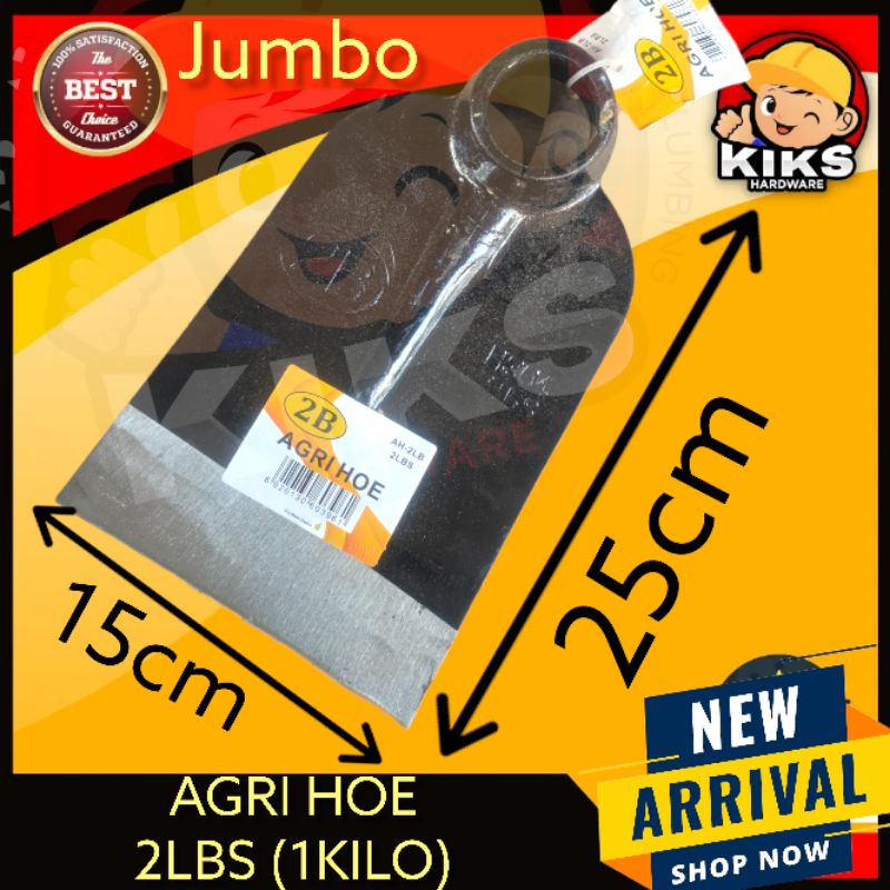 Agri Hoe Garden Hoe Jumbo (Head only) Steel Hoe Piko lawn asarol ...