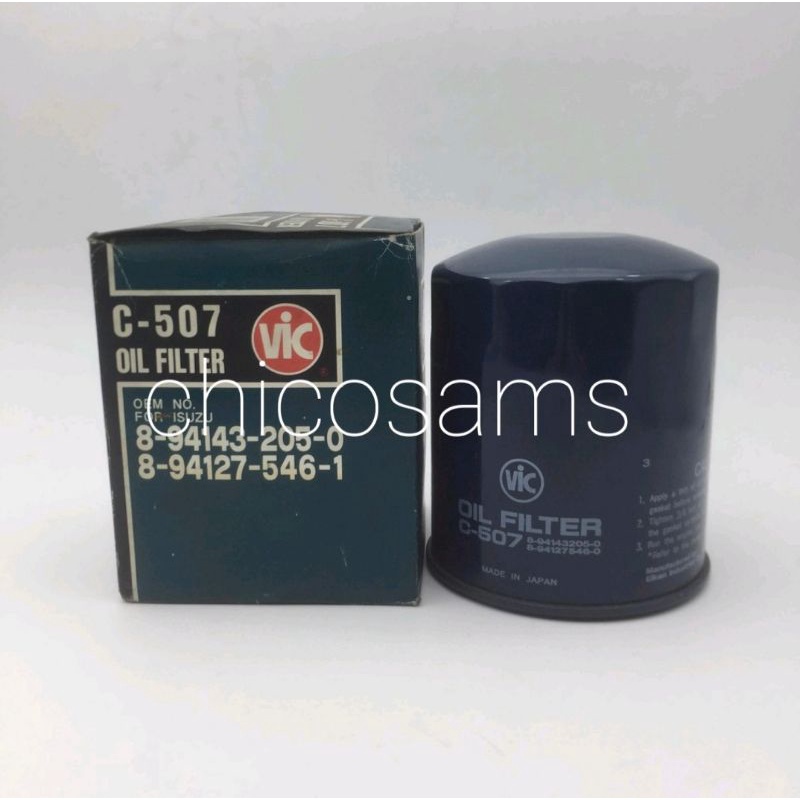 Vic oil filter C-507 Isuzu 4fg1/ Bighorn 2.2/ Fargo 2.2 | 2.7/ Pajero ...