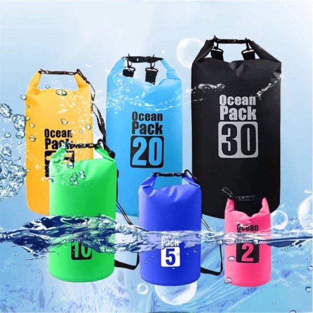 3L-20L Waterproof Body Bag Dry Bag Ocean Pack Survival Pack | Shopee ...