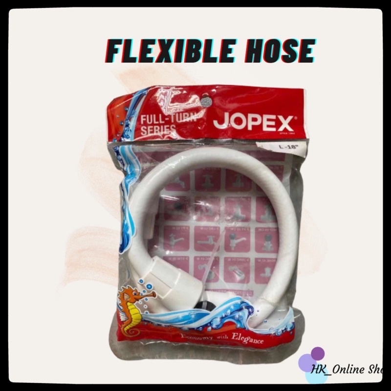 JOPEX PVC Flexible Hose / Hose Flexible Putih ( Length : 12" , 18" , 48 ...