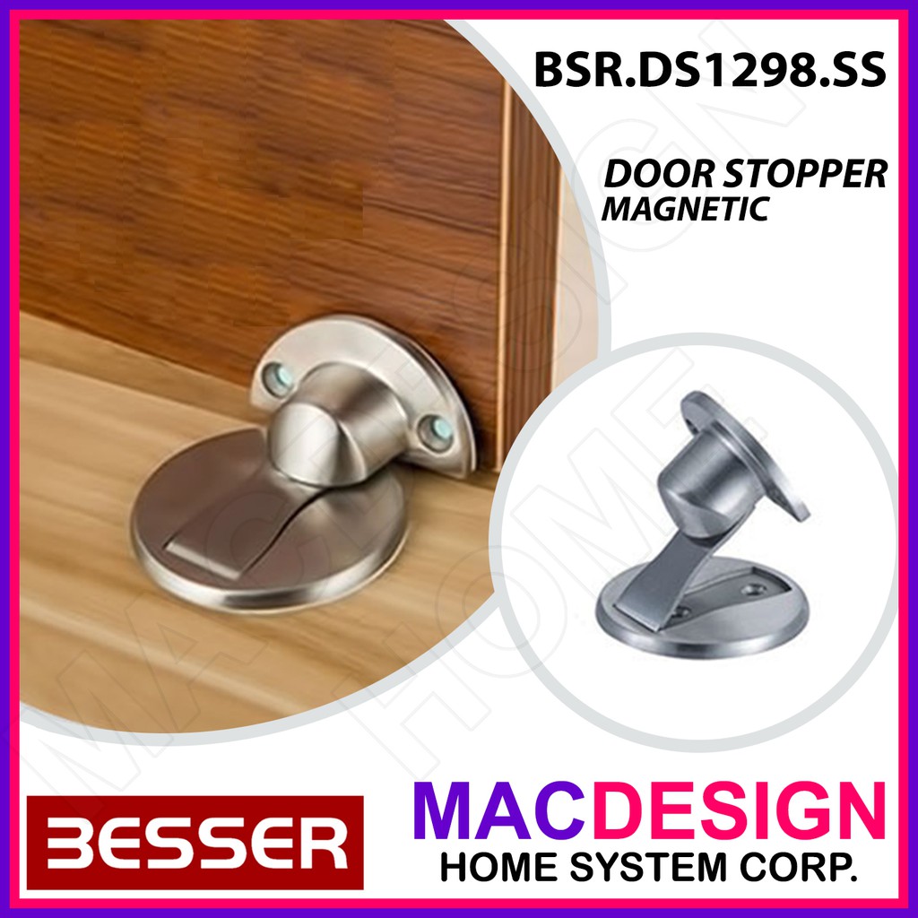 BESSER DS1298 MAGNETIC DOOR STOPPER, STAINLESS STEEL | Shopee Philippines