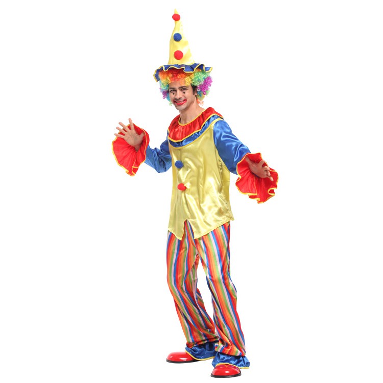 Circus Clown Costume for Adult Men Halloween Funny Cosplay | Shopee ...