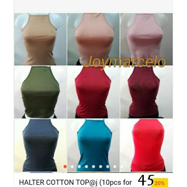 Halter Top SALE (10 pcs for 400) | Shopee Philippines