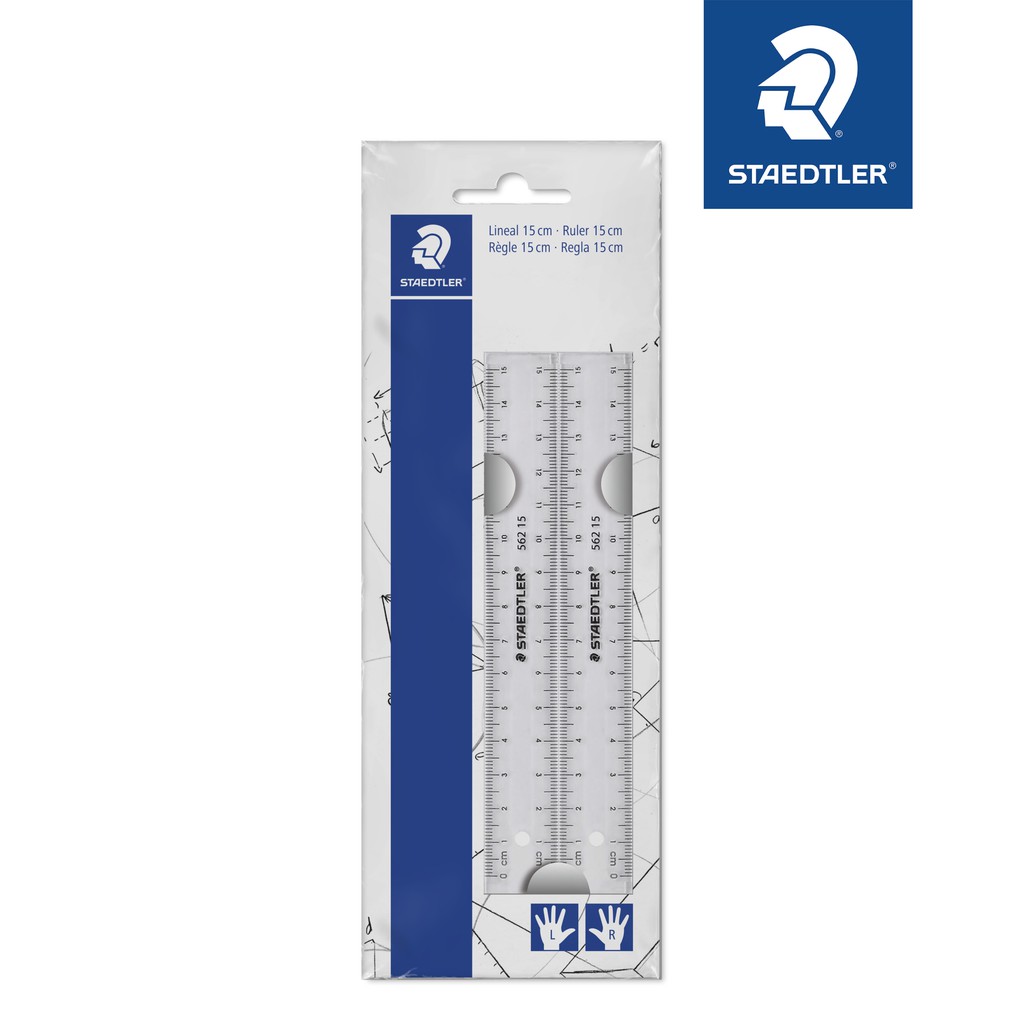 Staedtler 2pcs Transparent Ruler in Plastic Bag 15 CM 562152pb | Shopee ...