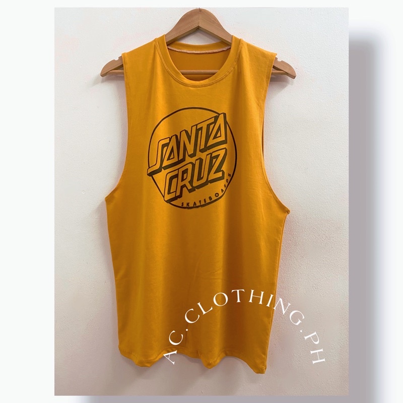 SANTA CRUZ MUSCLE TEE SANDO TANKS | Shopee Philippines