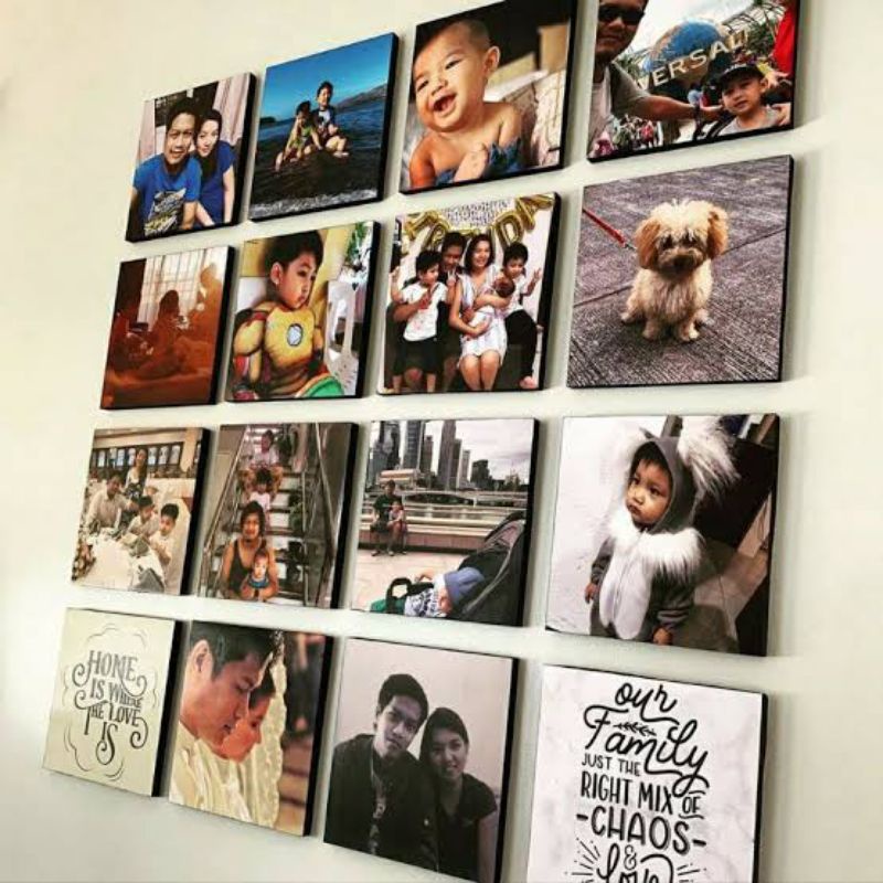 Personalized Photo Tiles 5mm - Modern Wall Art Sintra Board | Shopee ...