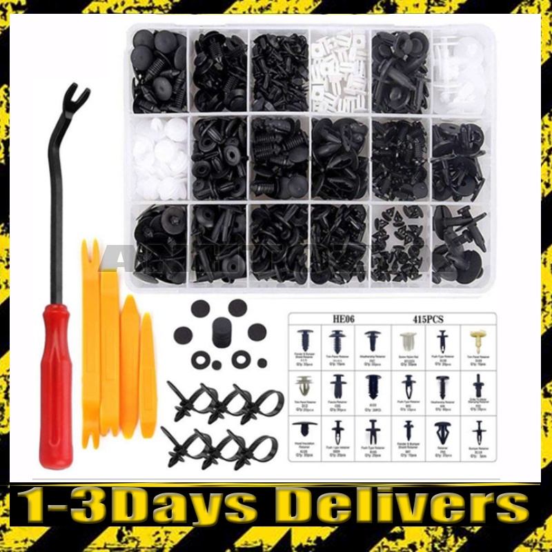 456 Pcs Car Retainer Plastic Fasteners Kit with Fastener Remover, 19 ...