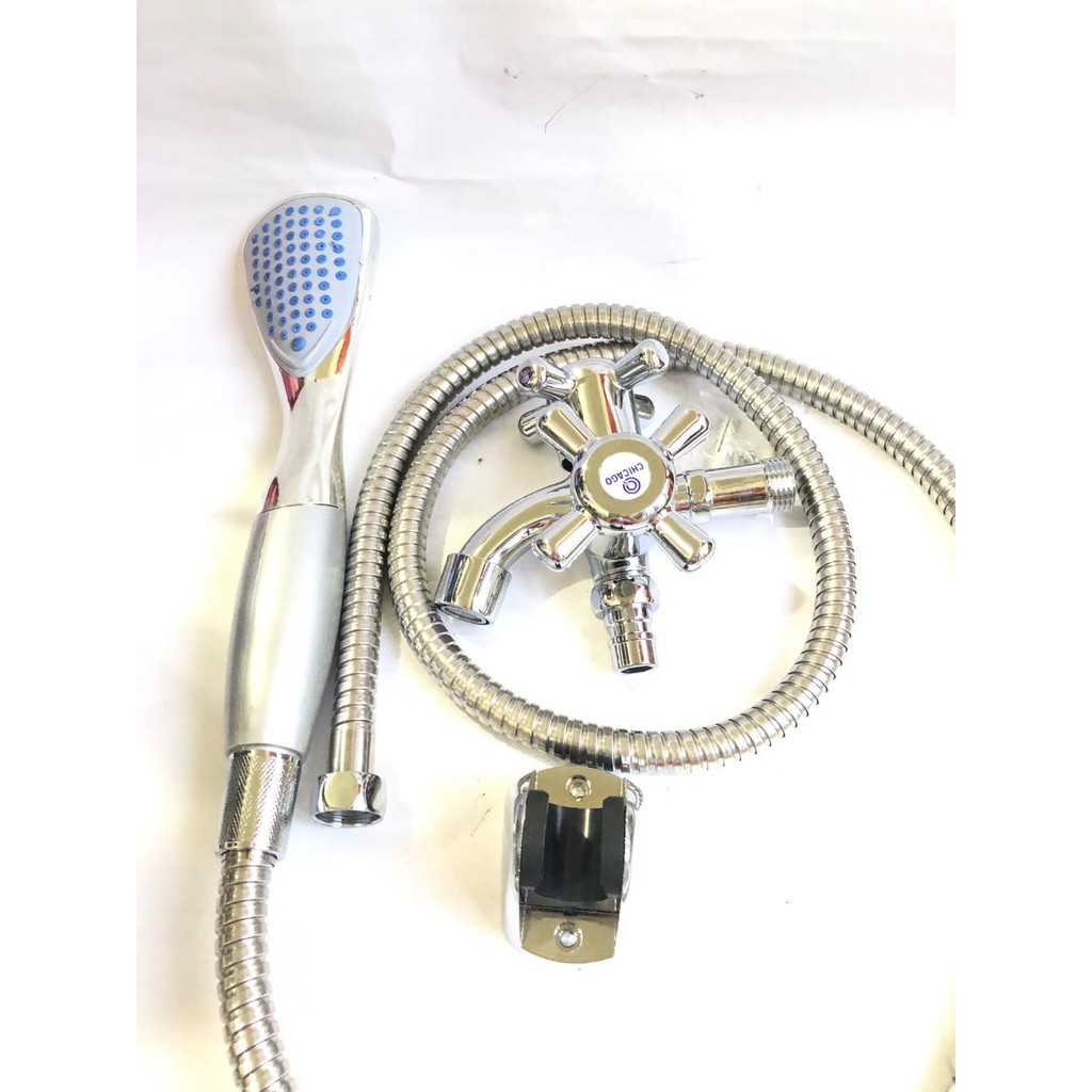 TOP LIFE C80418829 SHOWER SET(2WAY FAUCET CROSS HANDLE WITH TELEPHONE ...