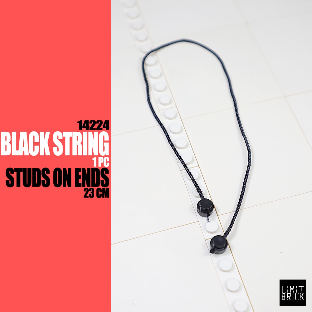 Black String with Studs on Ends Brick Building Toy Parts for Lego 14224 ...
